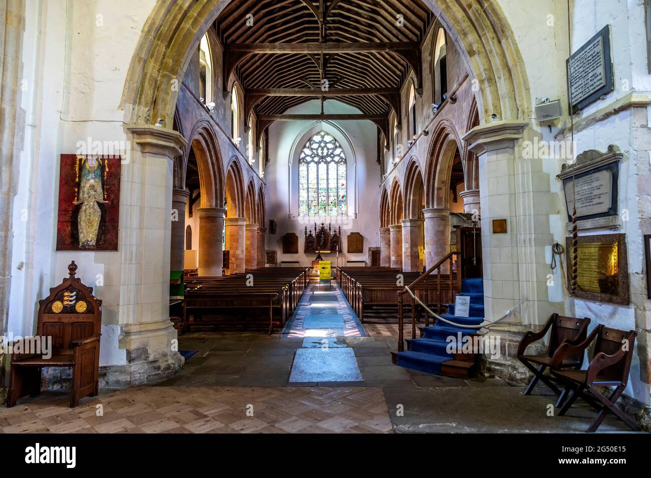 Inside St Mary's Church, Rye, West Sussex, England, UK Stock Photo - Alamy