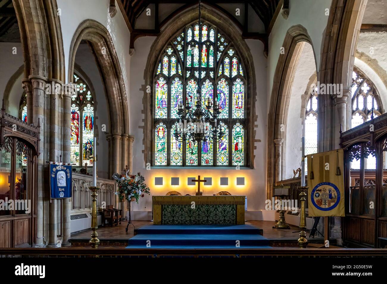 Inside St Mary's Church, Rye, West Sussex, England, UK Stock Photo - Alamy