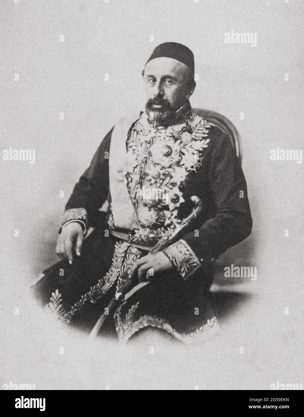 Vintage engraving of fuad pasha hi-res stock photography and images - Alamy