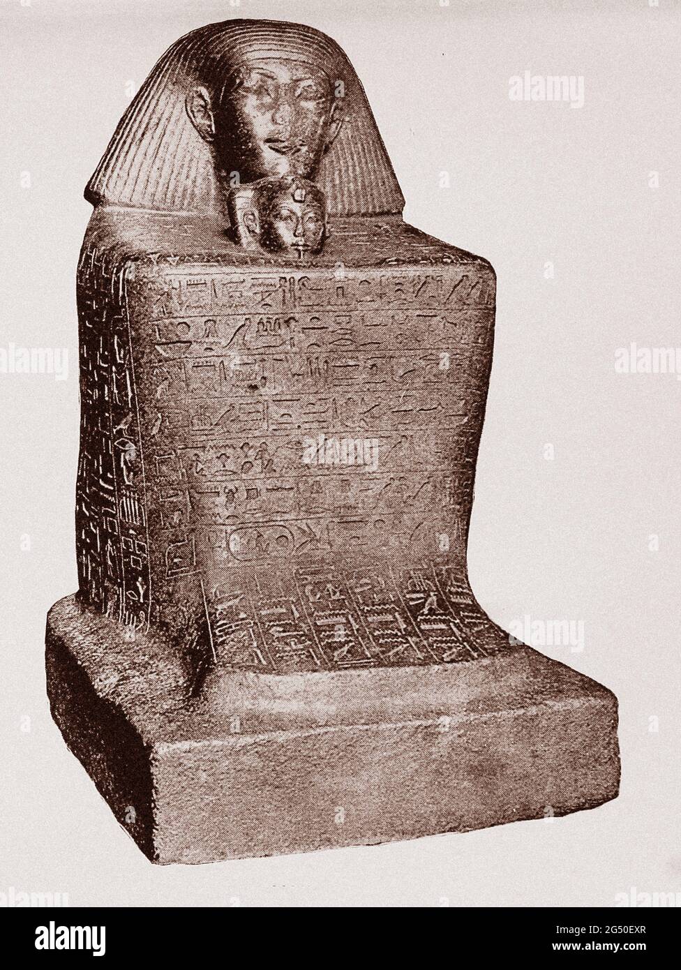 Ancient Egypt. The Empire. Sitting statue of Senmut, the favourite of ...