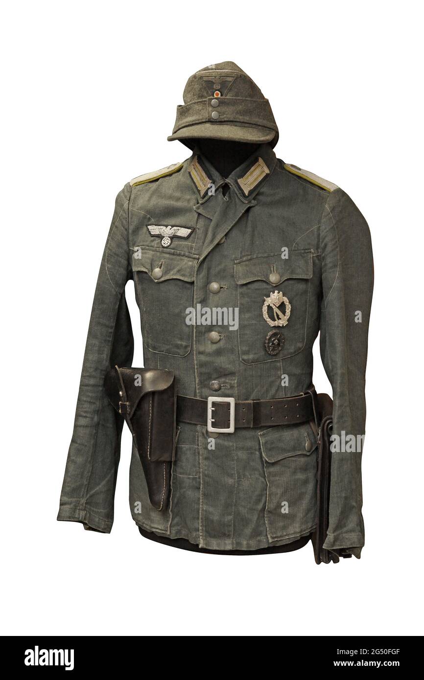 World War II period. Field jacket of a Wehrmacht signal officer of the ...