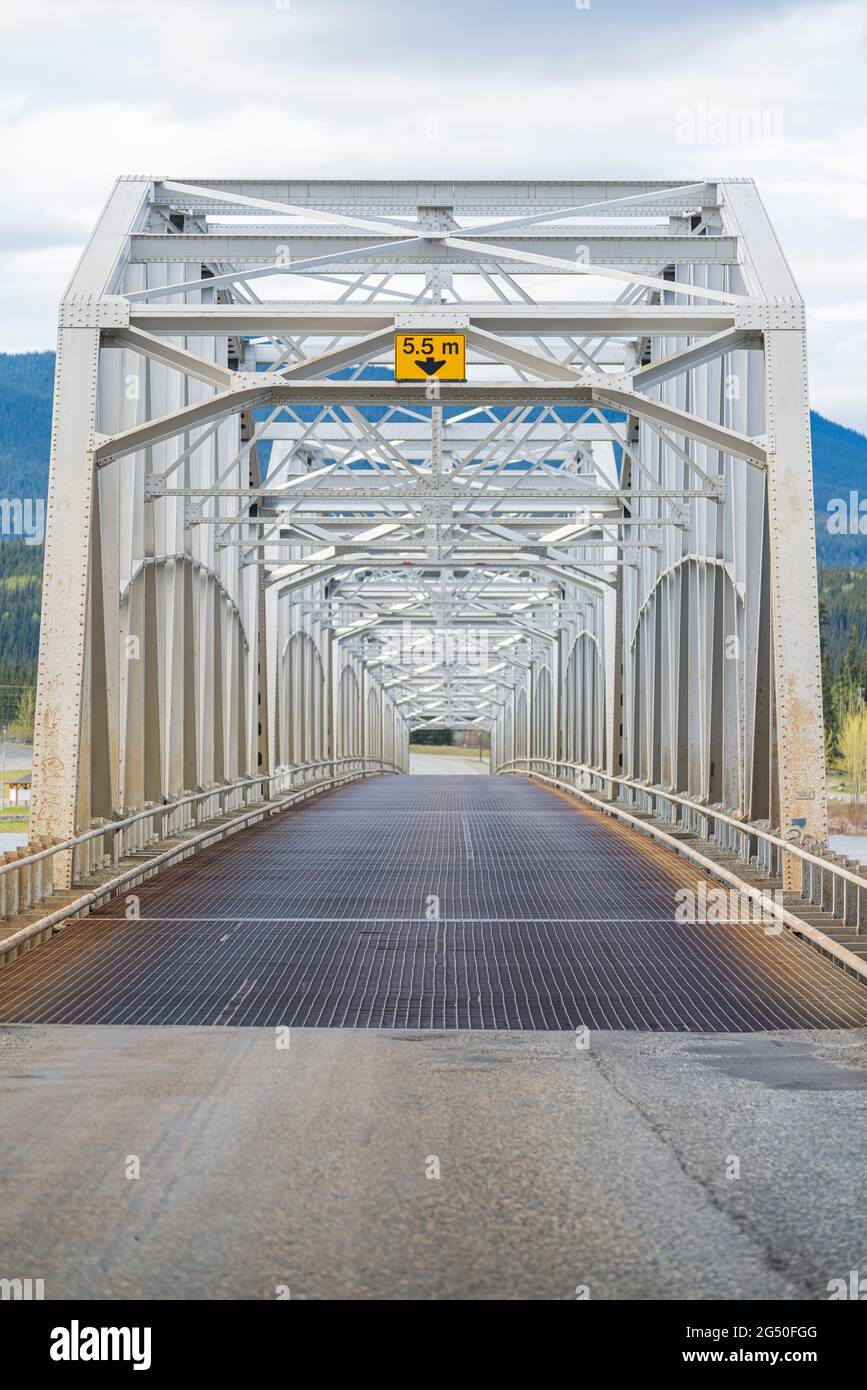 Nisutlin Bay Bridge large man made structure steel bridge in township ...