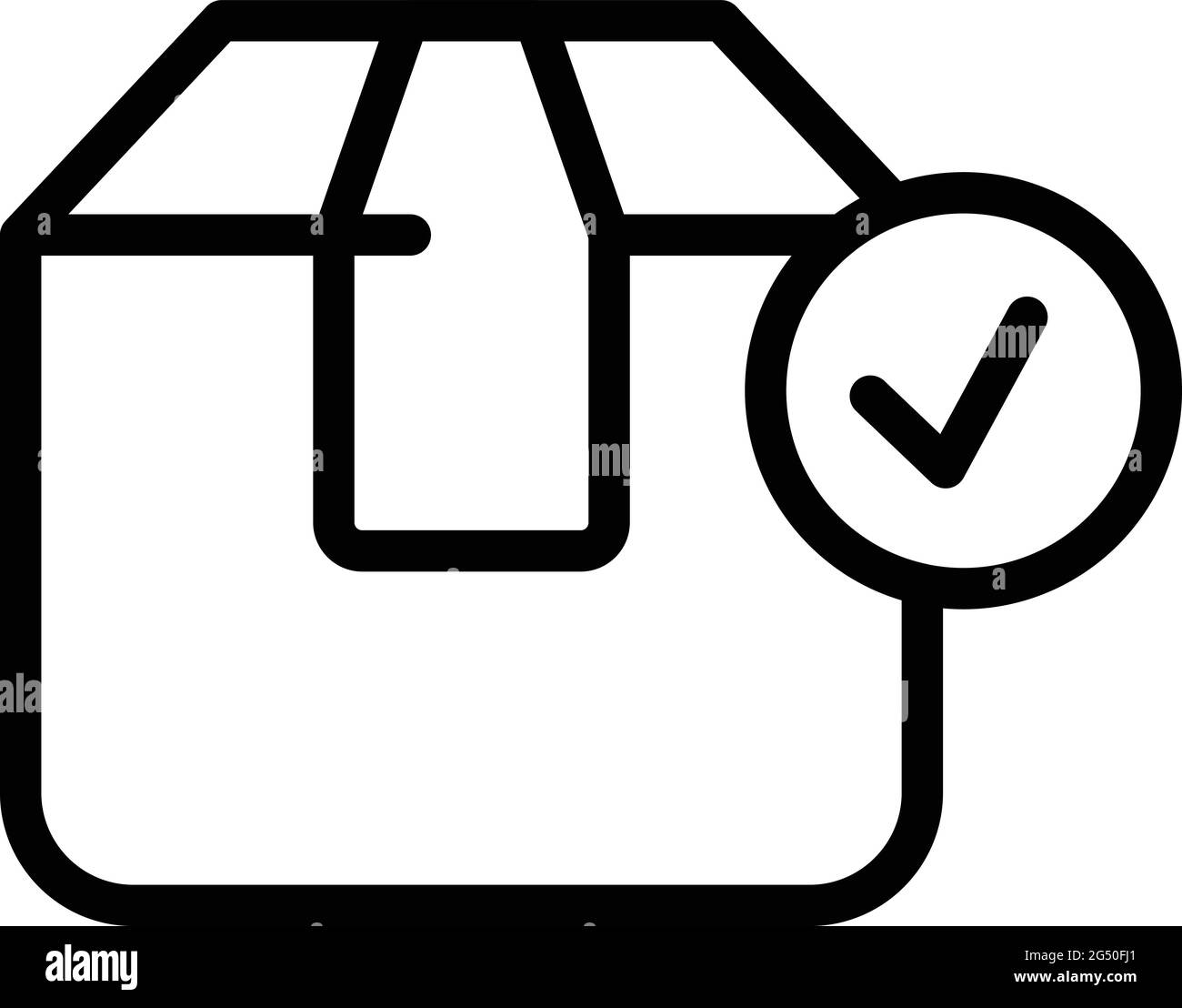 Marketing parcel icon. Outline Marketing parcel vector icon for web ...