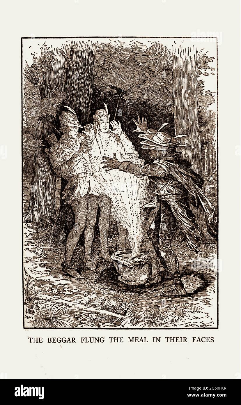 Bold Robin Hood and his outlaw band. Book illustration by Louis Rhead ...