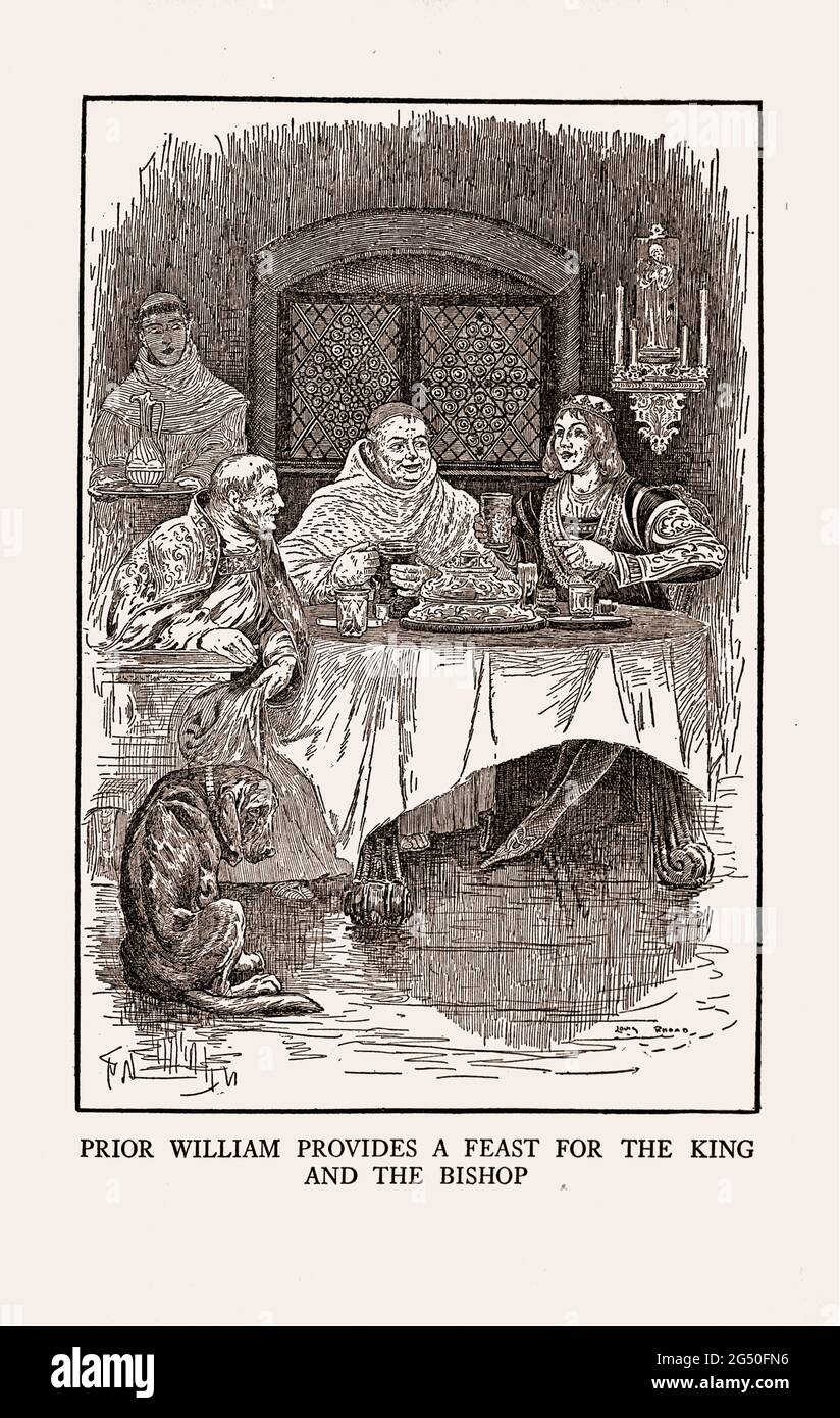 Vintage engraivng of robin hood ballads hi-res stock photography and ...