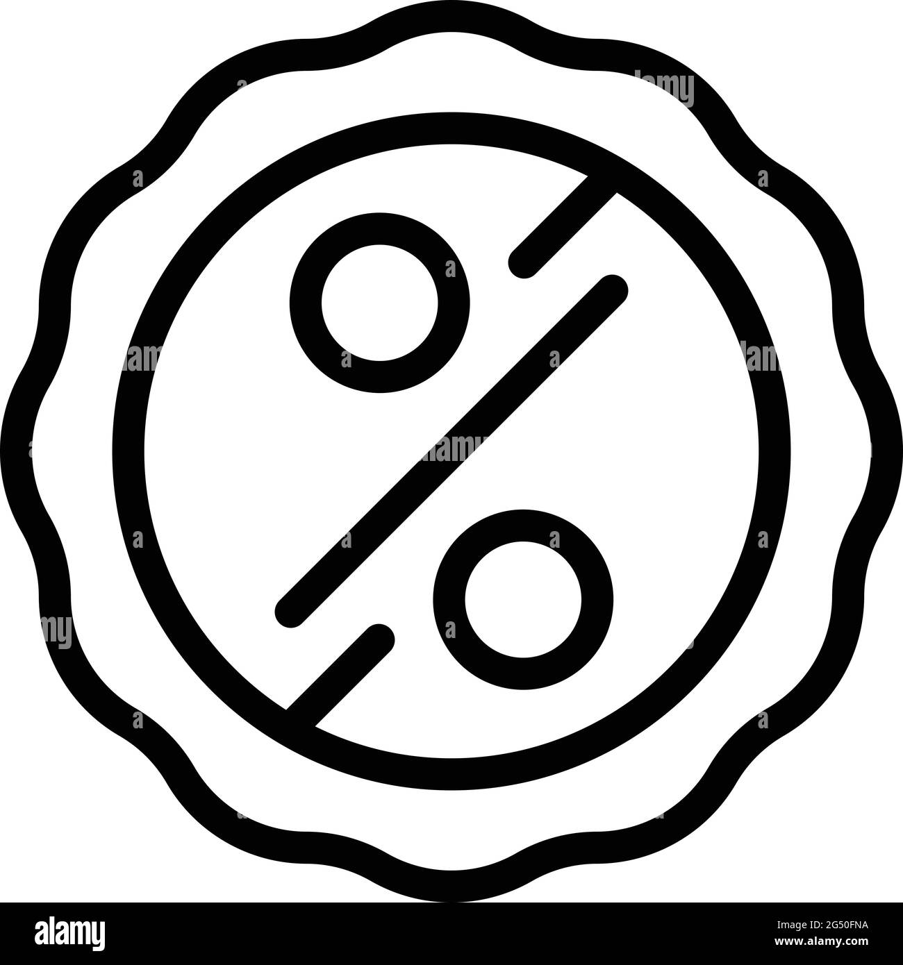 Percent sale tag icon. Outline Percent sale tag vector icon for web ...