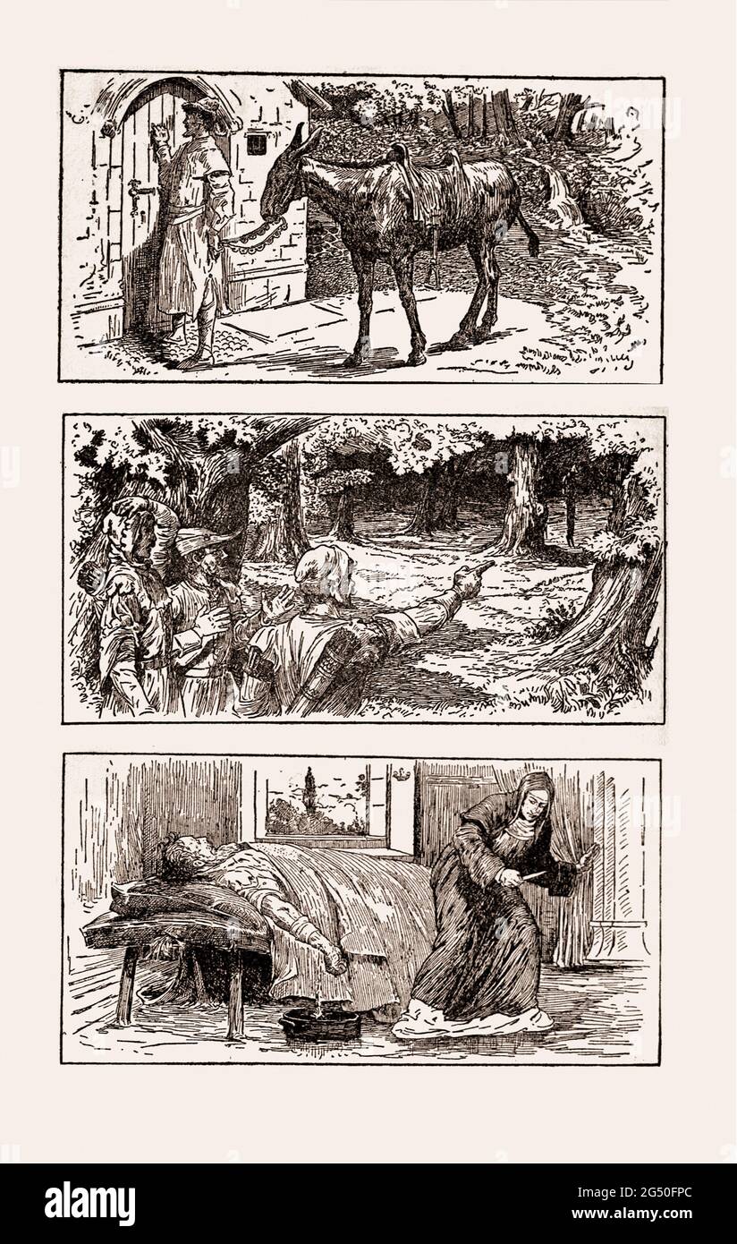 Bold Robin Hood and his outlaw band. Book illustration by Louis Rhead ...