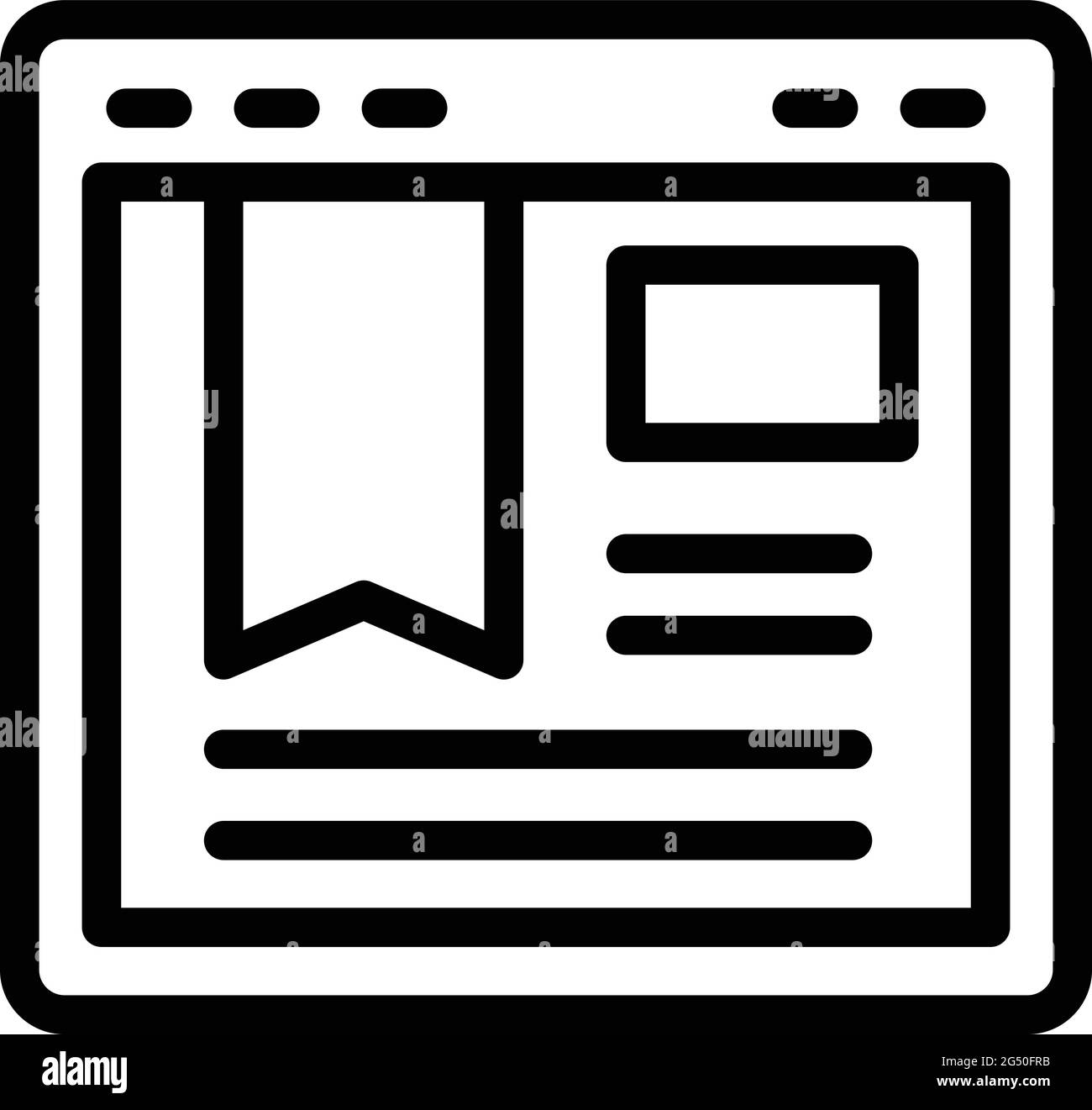 Marketing Web Page Icon Outline Marketing Web Page Vector Icon For Web