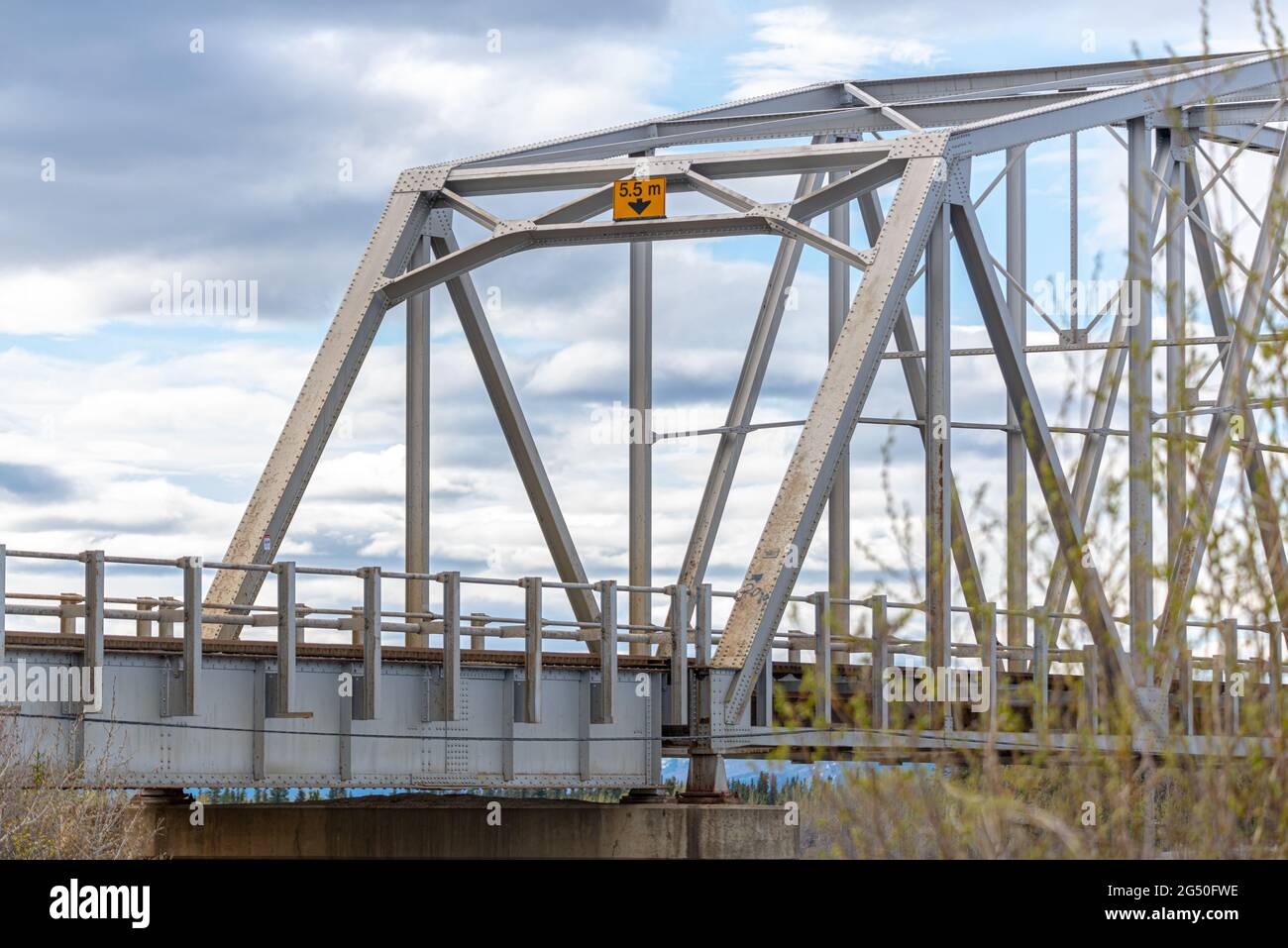Nisutlin Bay Bridge large man made structure steel bridge in township ...