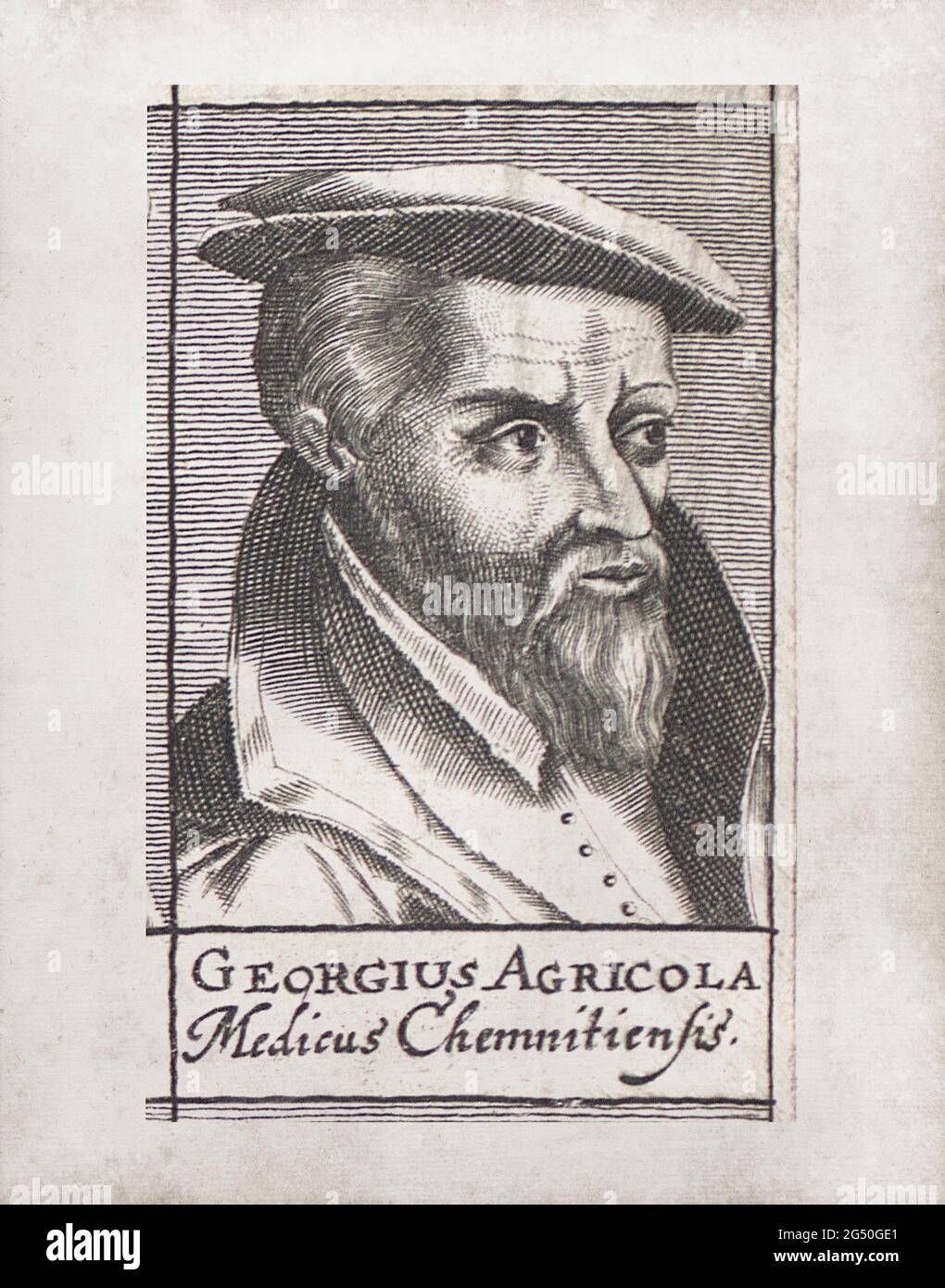 Engraving of georgius agricola hi-res stock photography and images - Alamy