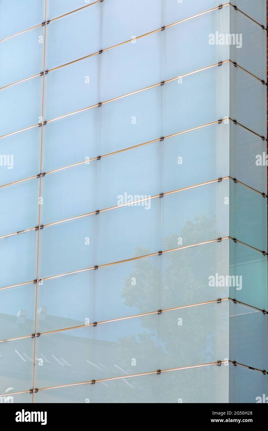 Glass Tiles Facade at Modern Building Exterior Stock Photo - Alamy