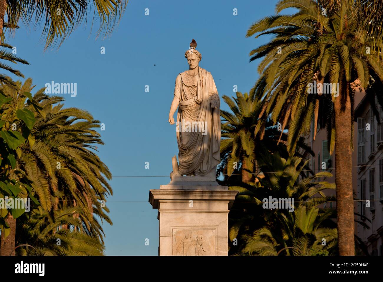 FRANCE. CORSE-DU-SUD (2A) AJACCIO. PLACE FOCH (KNOWN AS PALMS SQUARE ...