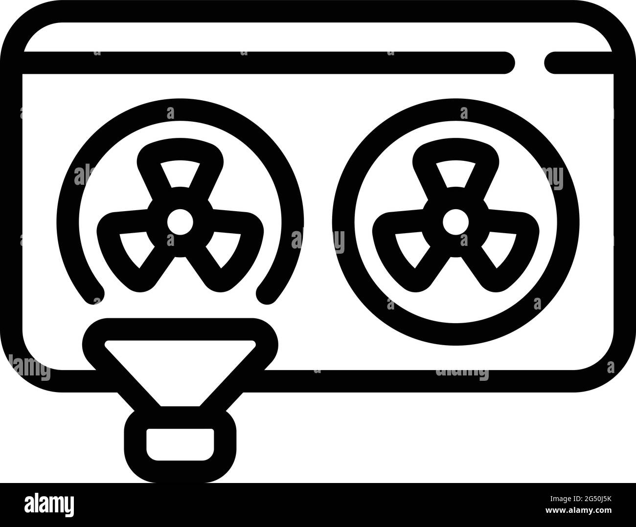 Repair air conditioner hvac icon. Outline Repair air conditioner hvac ...