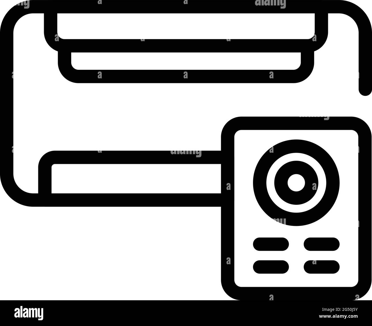 Repair air conditioner remote control icon. Outline Repair air ...