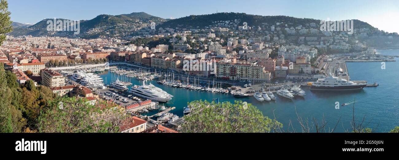 Nice france harbour view hi-res stock photography and images - Alamy