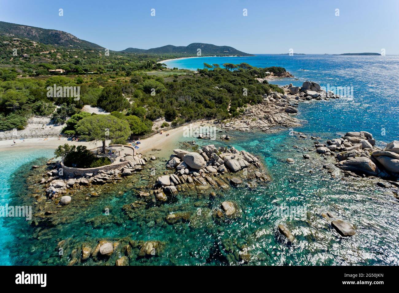 FRANCE, CORSE DU SUD (2A) CAPU DI ACCIAJU AERIAL VIEW Stock Photo - Alamy