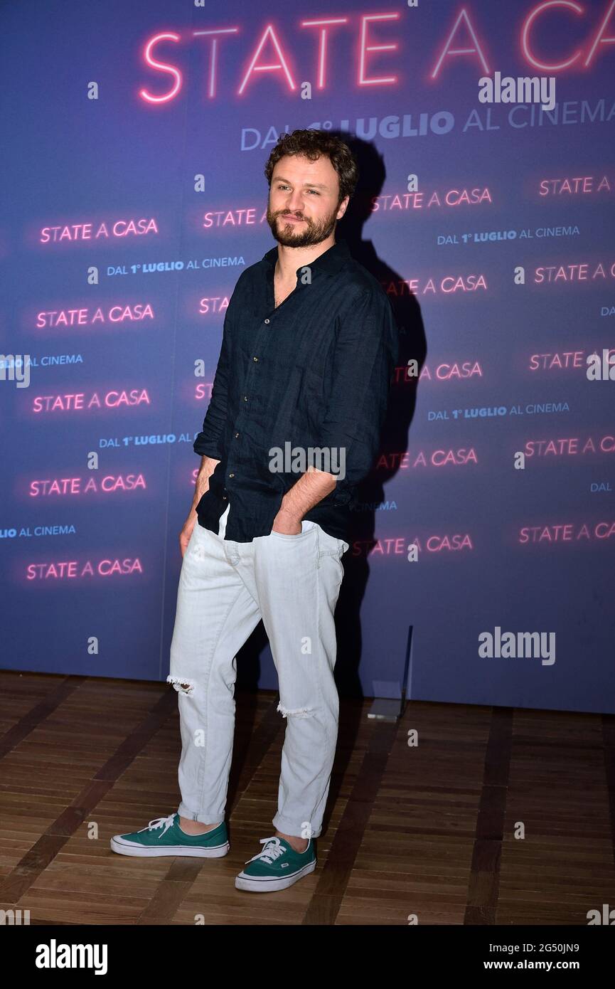 Rome, Italien. 24th June, 2021. The Italian actor Lorenzo Frediani ...