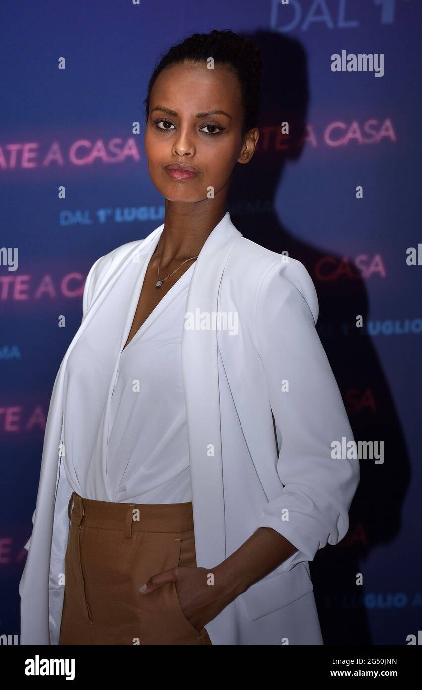 The Italian actress Martina Sammarco during the photocall of the film ...