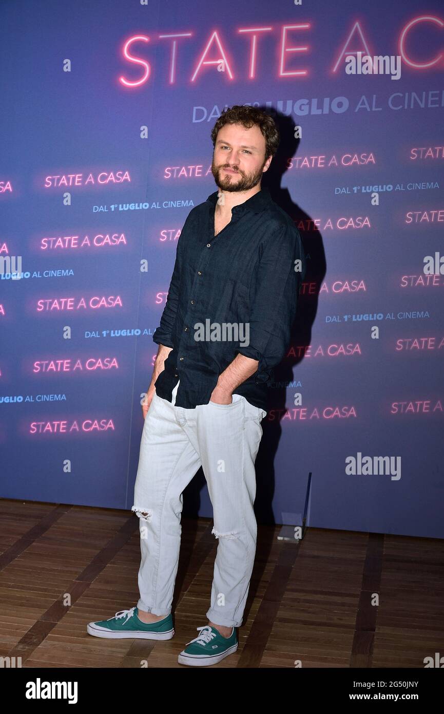 Rome, Italien. 24th June, 2021. The Italian actor Lorenzo Frediani ...