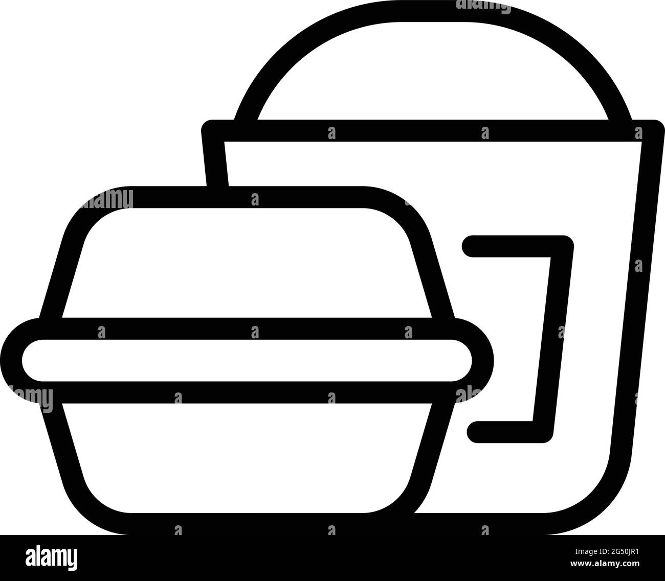 Take away home food icon. Outline Take away home food vector icon for ...