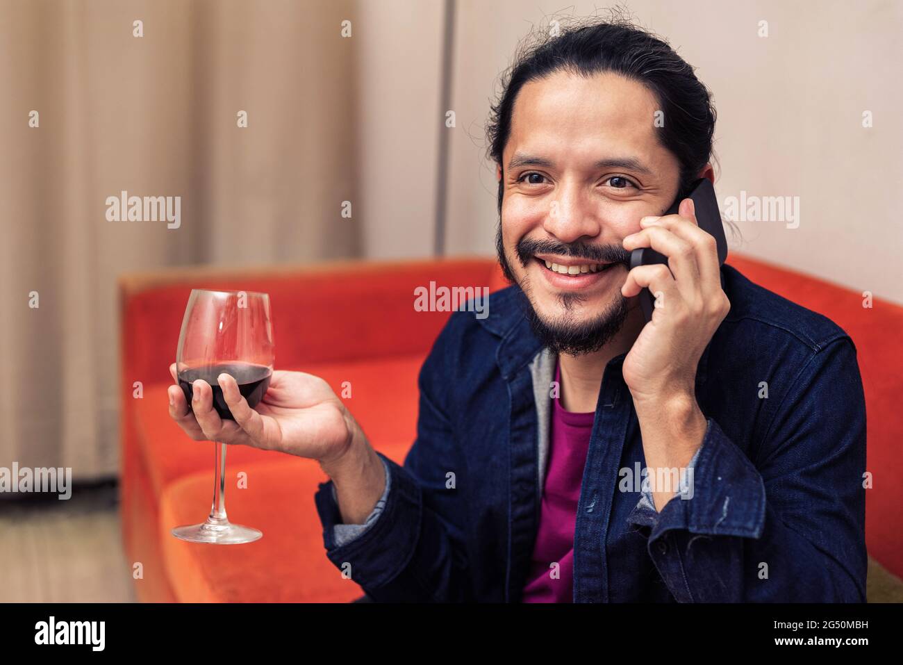 Drunk man drinking red wine hi-res stock photography and images - Alamy