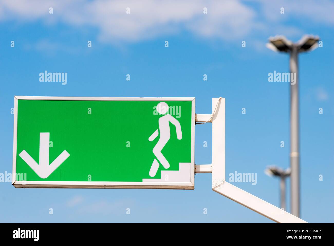 Entrance to underground underpass subway public transport hi-res stock ...