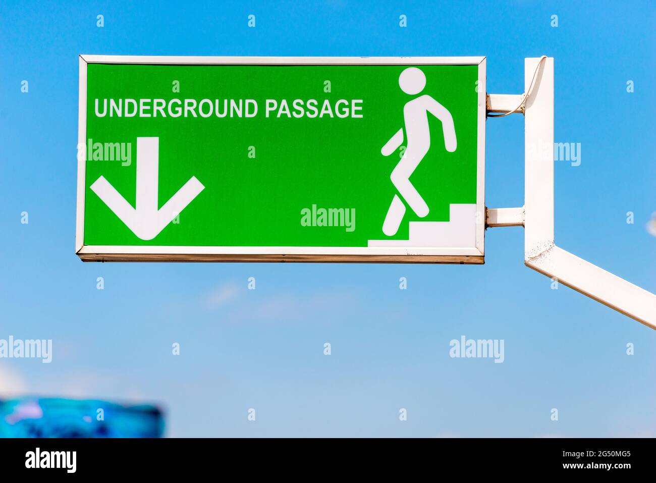 Entrance to underground underpass subway public transport hi-res stock ...