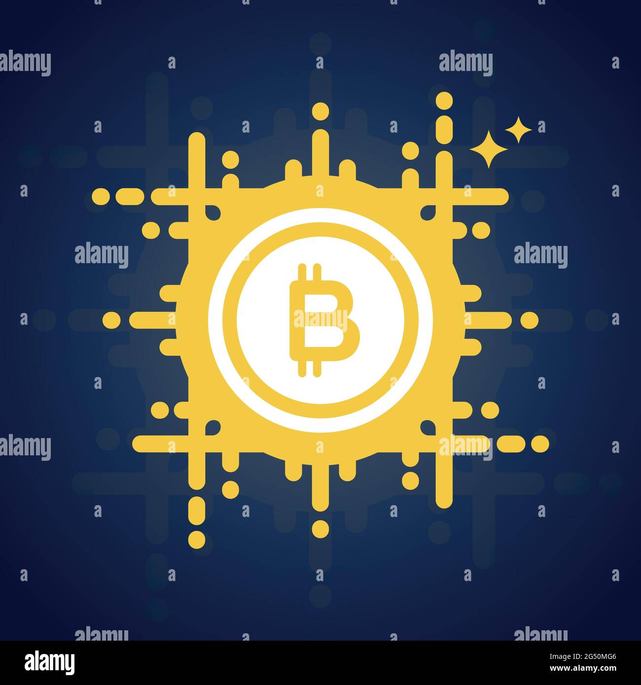 Bitcoin. Crypto currency symbol. Digital currency. Vector illustration ...