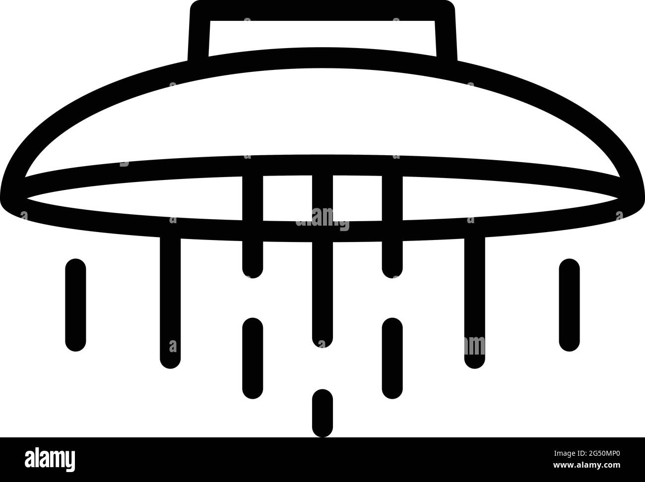 Shower head design icon. Outline Shower head design vector icon for web ...