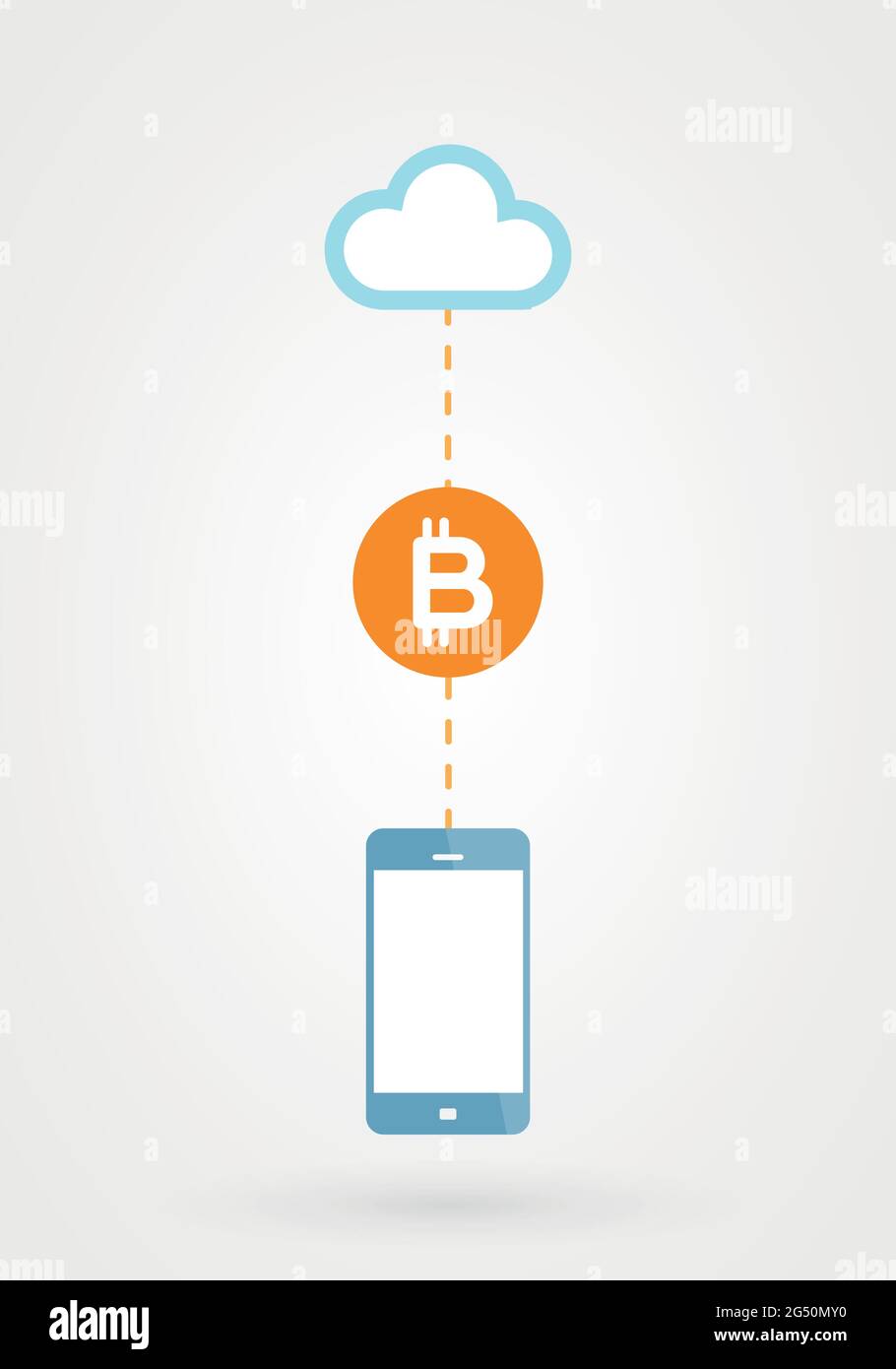 Bitcoin. Crypto currency concept. Digital currency. Cloud computing ...