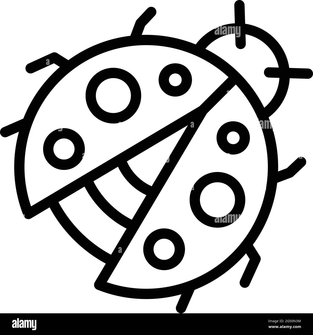 Ladybird adorable icon. Outline Ladybird adorable vector icon for web ...
