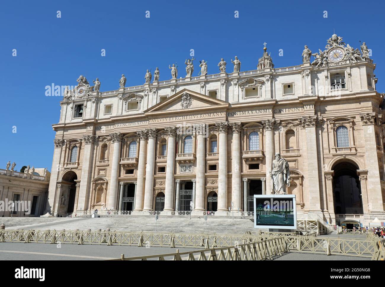 Vatican City, VA, Vatican - August 16, 2020: Basilica of Saint Peter ...