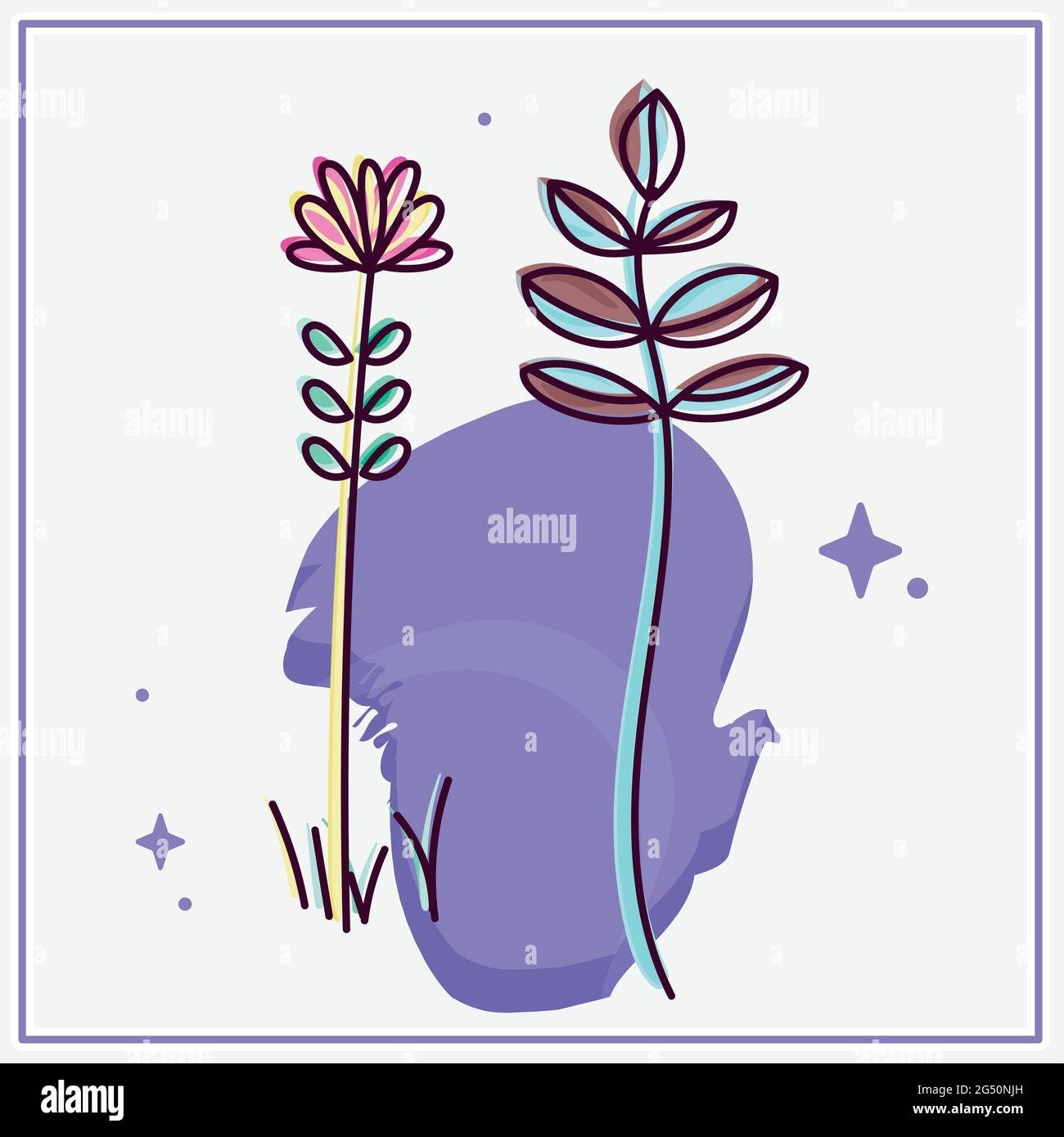 Isolated colored summer leaf Stock Vector Images - Alamy