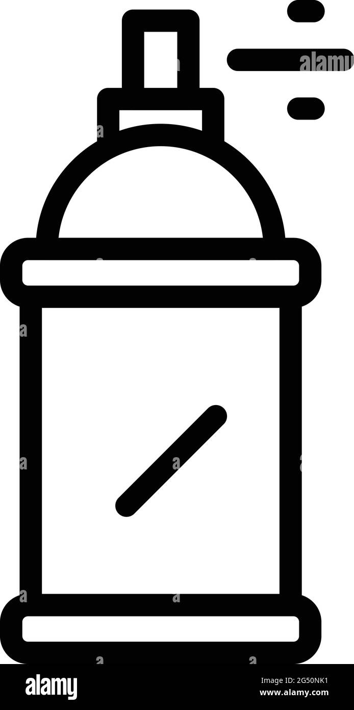Spray bottle chemical icon. Outline Spray bottle chemical vector icon ...