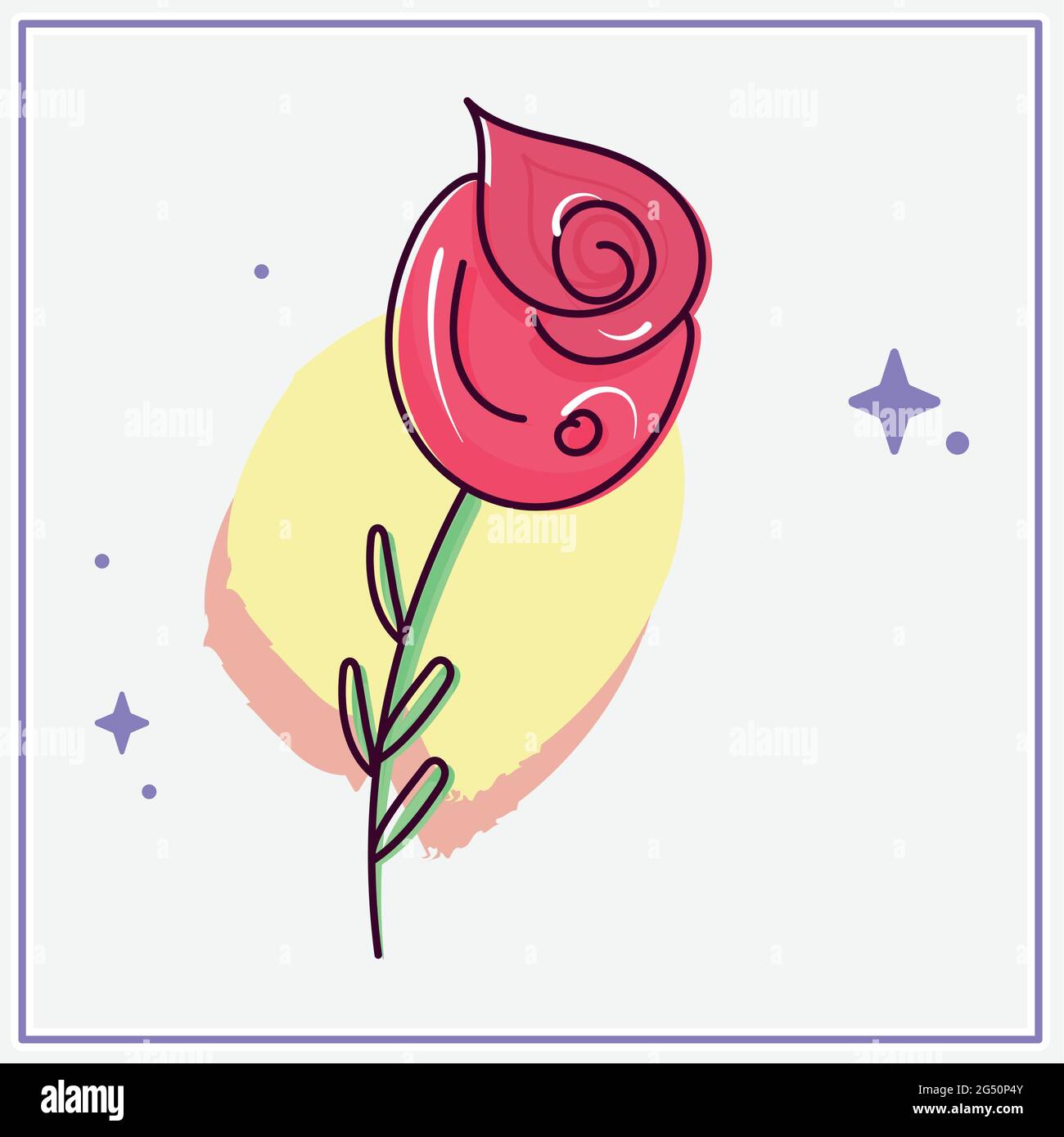 Isolated colored summer leaf Stock Vector Images - Alamy