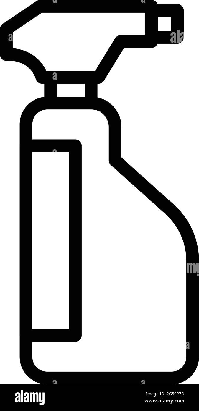 Window cleaner spray icon. Outline Window cleaner spray vector icon for ...