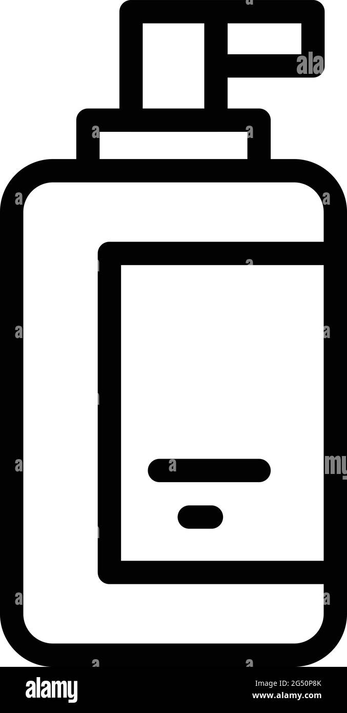 Bathroom dispenser icon. Outline Bathroom dispenser vector icon for web ...