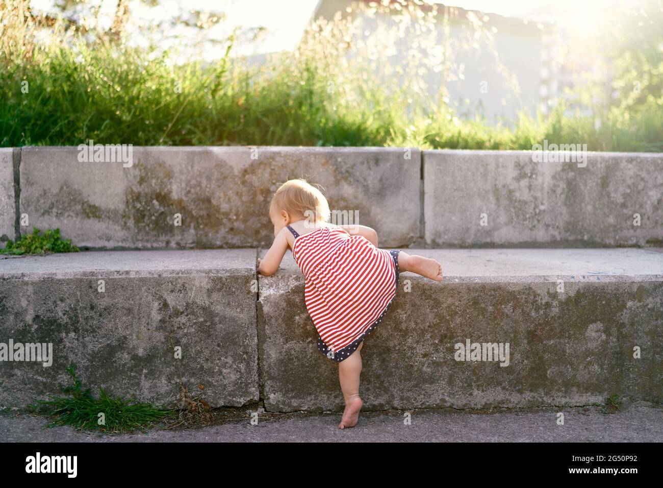 Crawling up stairs hi-res stock photography and images - Alamy
