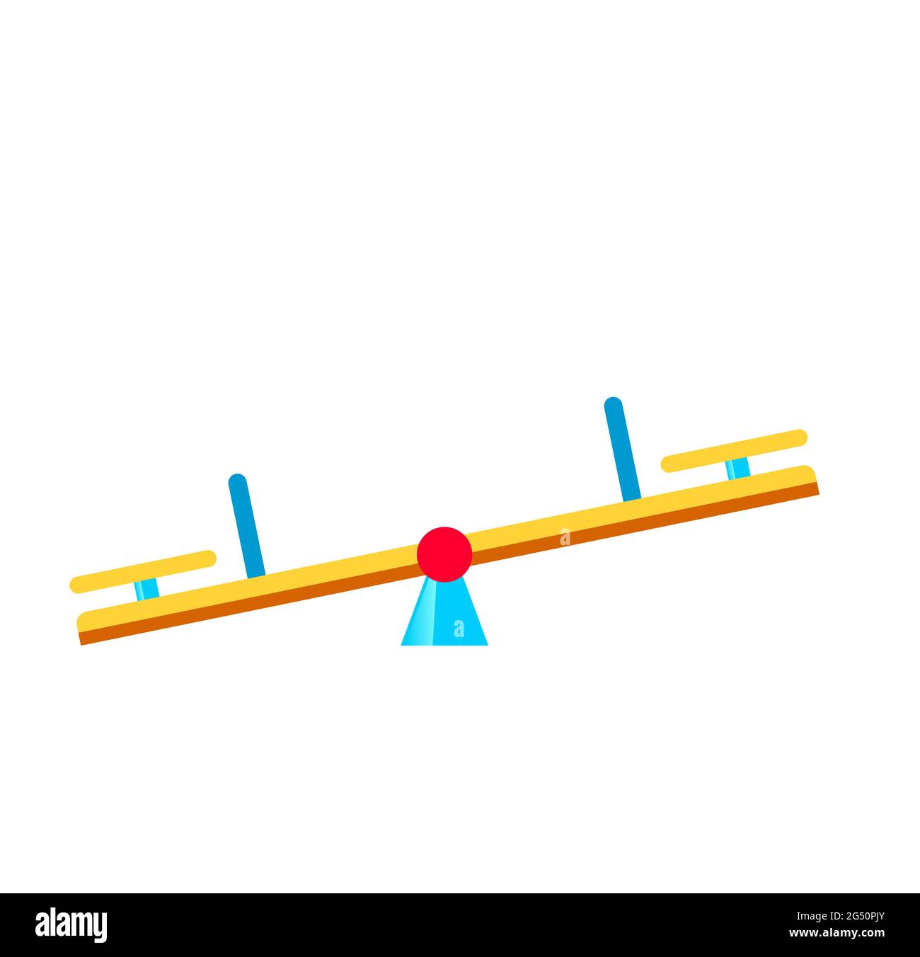 Seesaw icon. Childrens playgroundelements of citypark. Vector ...