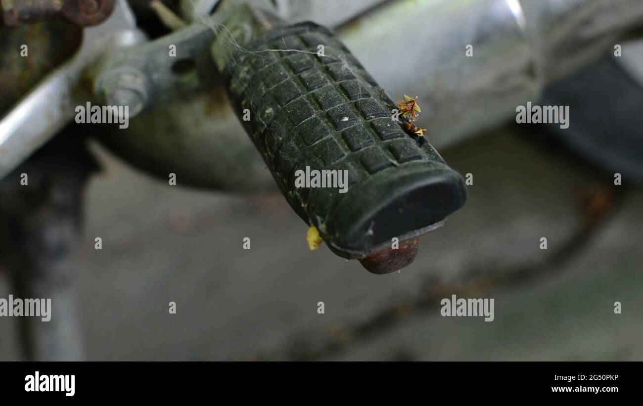 Motorbike tire damage hi-res stock photography and images - Alamy