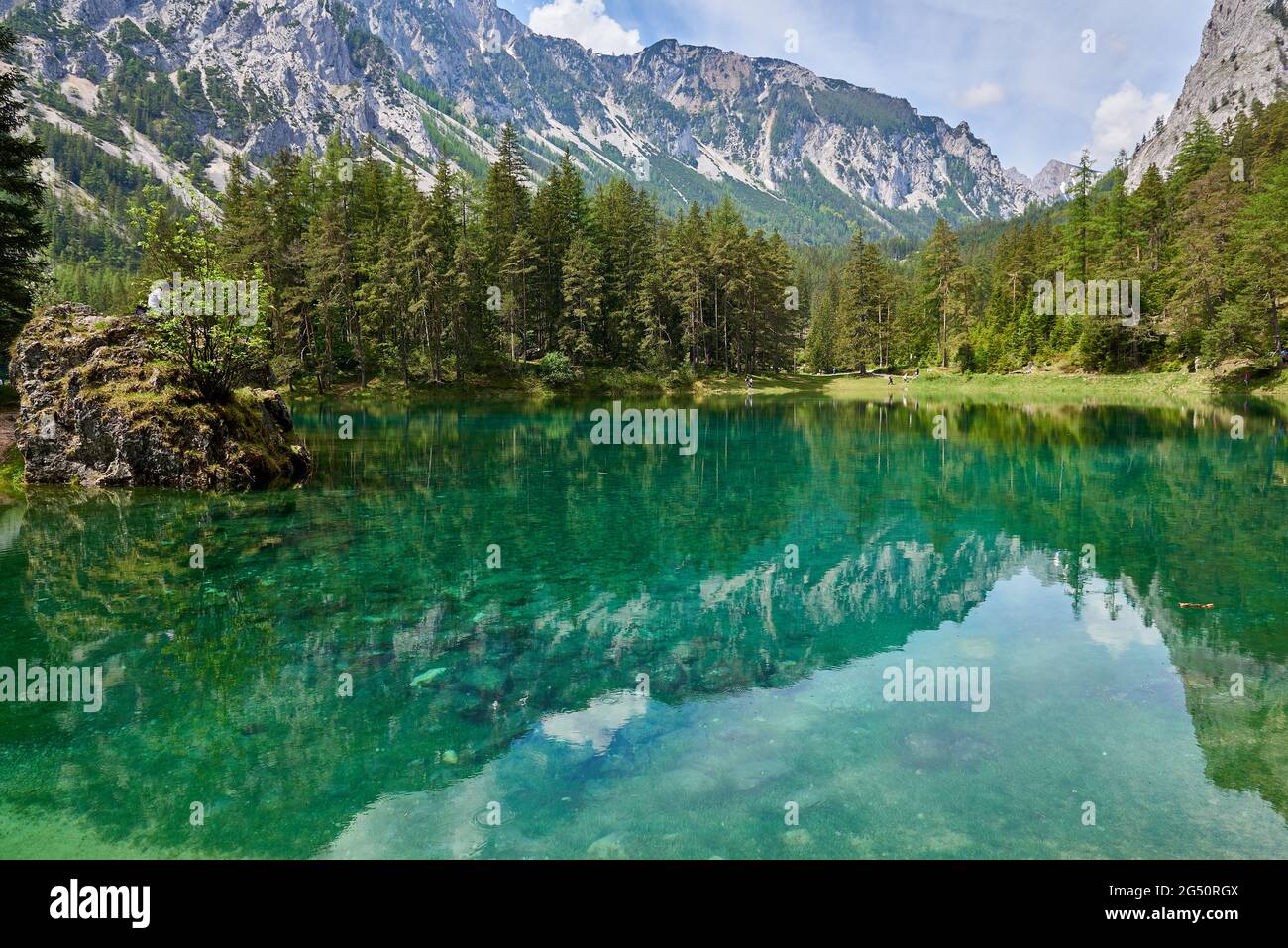 Lake In The Alps Stock Photo - Alamy