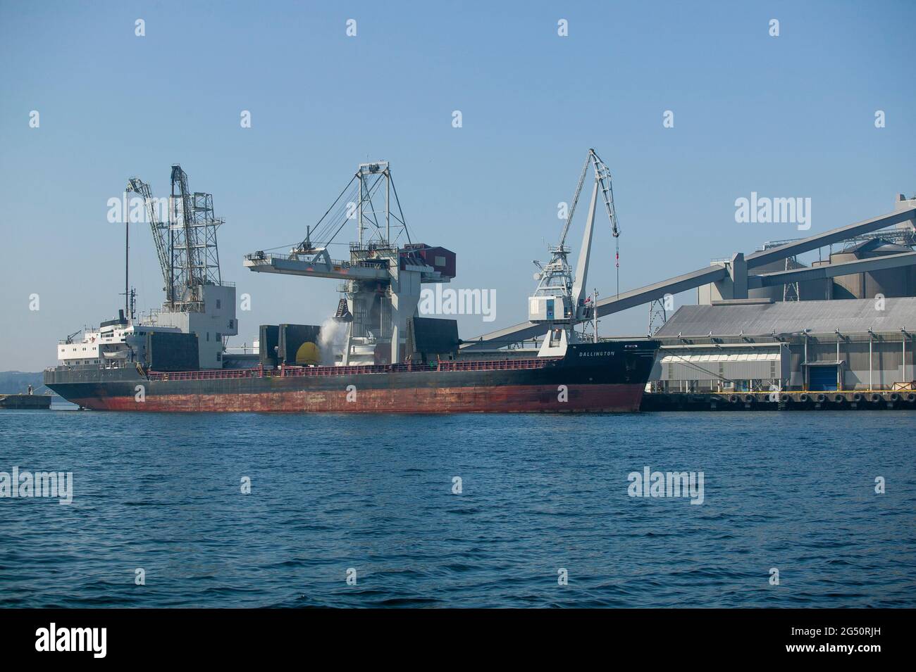 Bulk carrier in the harbour of Haugesund, Norway Stock Photo - Alamy