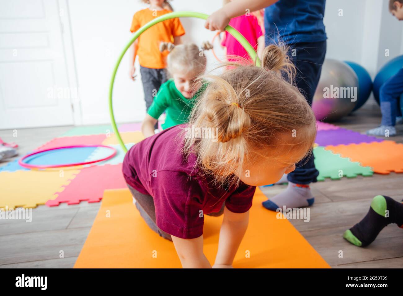 Colorful hula hoops hi-res stock photography and images - Alamy