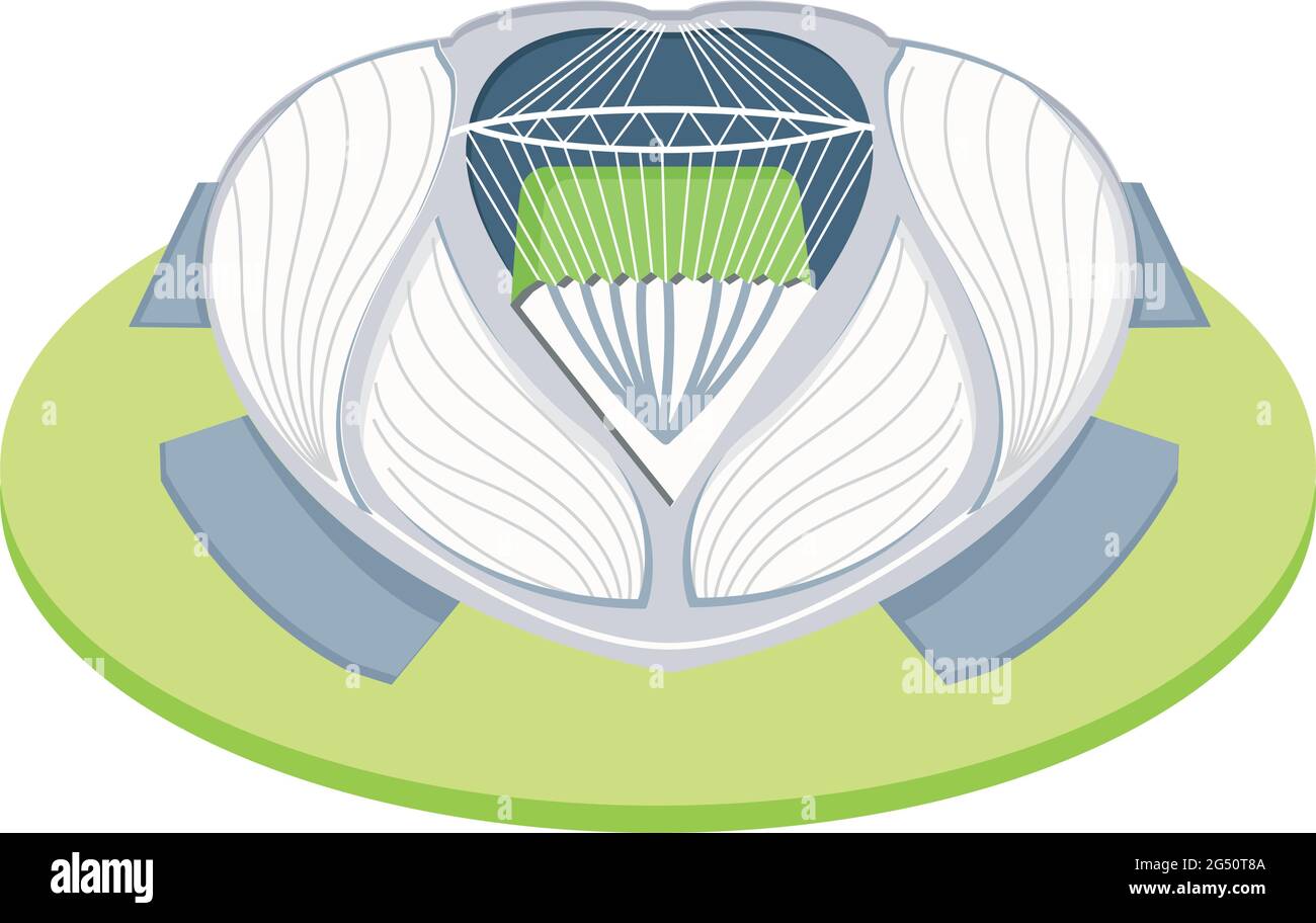 Modern soccer stadium Cut Out Stock Images & Pictures - Alamy