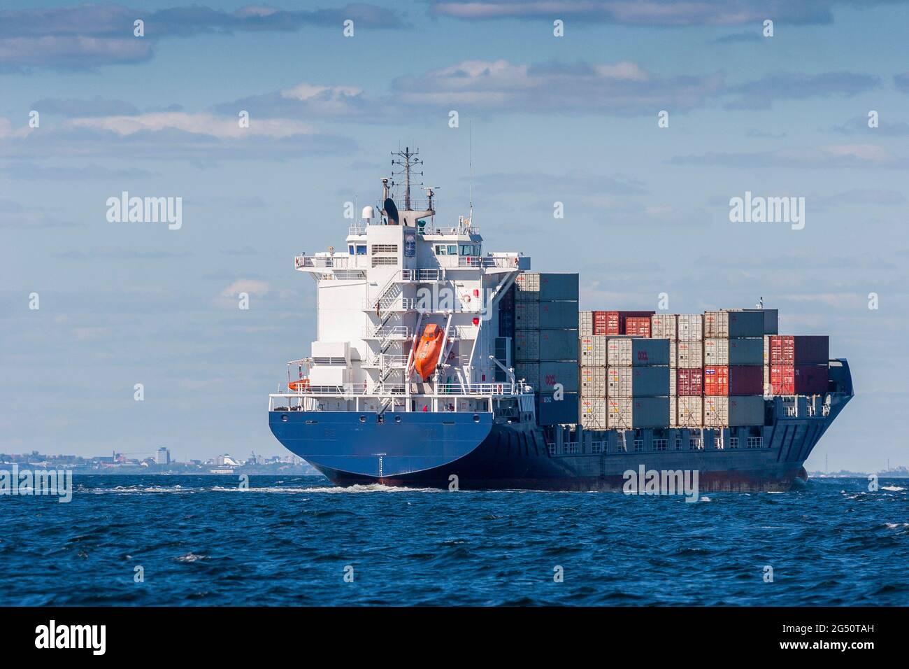 Cargo ship in heavy seas hi-res stock photography and images - Alamy