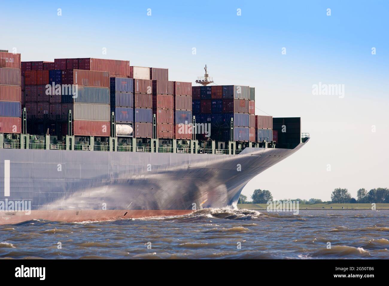 Cargo ship in heavy seas hi-res stock photography and images - Alamy
