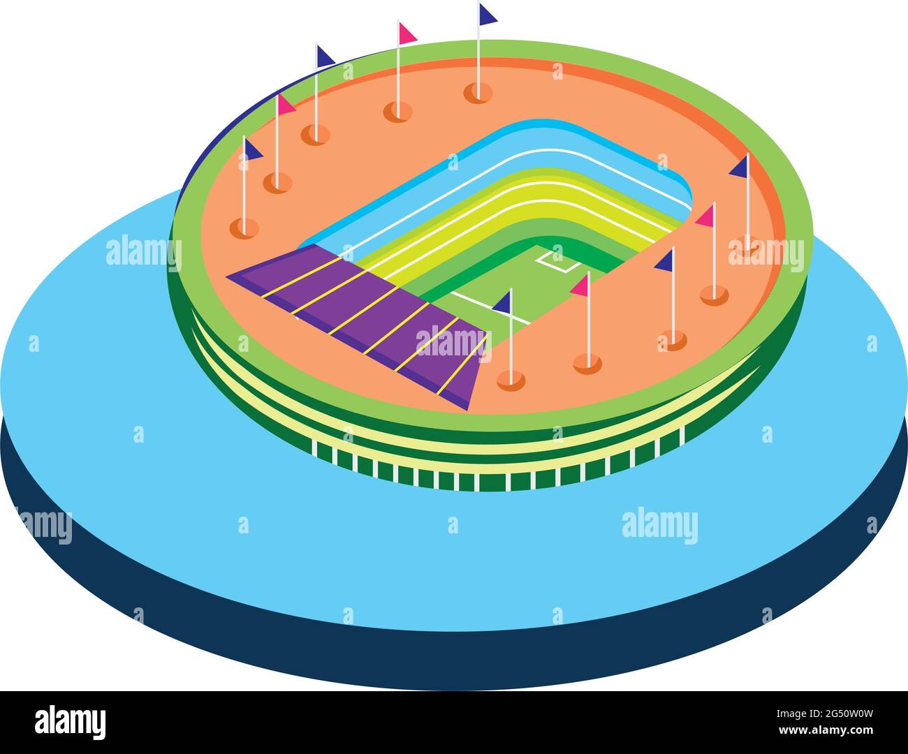 Modern soccer stadium Cut Out Stock Images & Pictures - Alamy