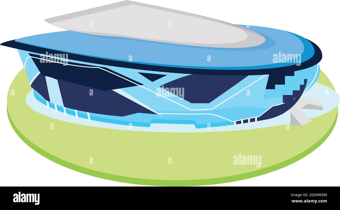 Isolated 3d colored soccer stadium Stock Vector Image & Art - Alamy