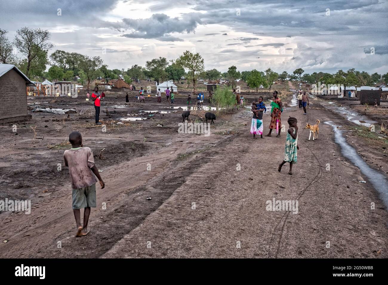 Bidibidi, Morobi, refugee camp, Uganda, Africa Stock Photo - Alamy