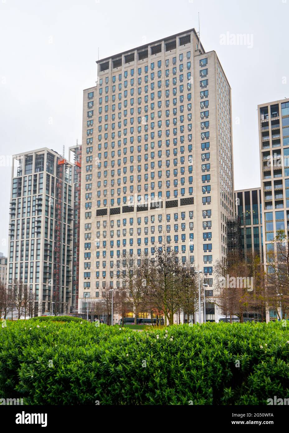London, United Kingdom - February 04, 2019: Shell Centre building in UK ...